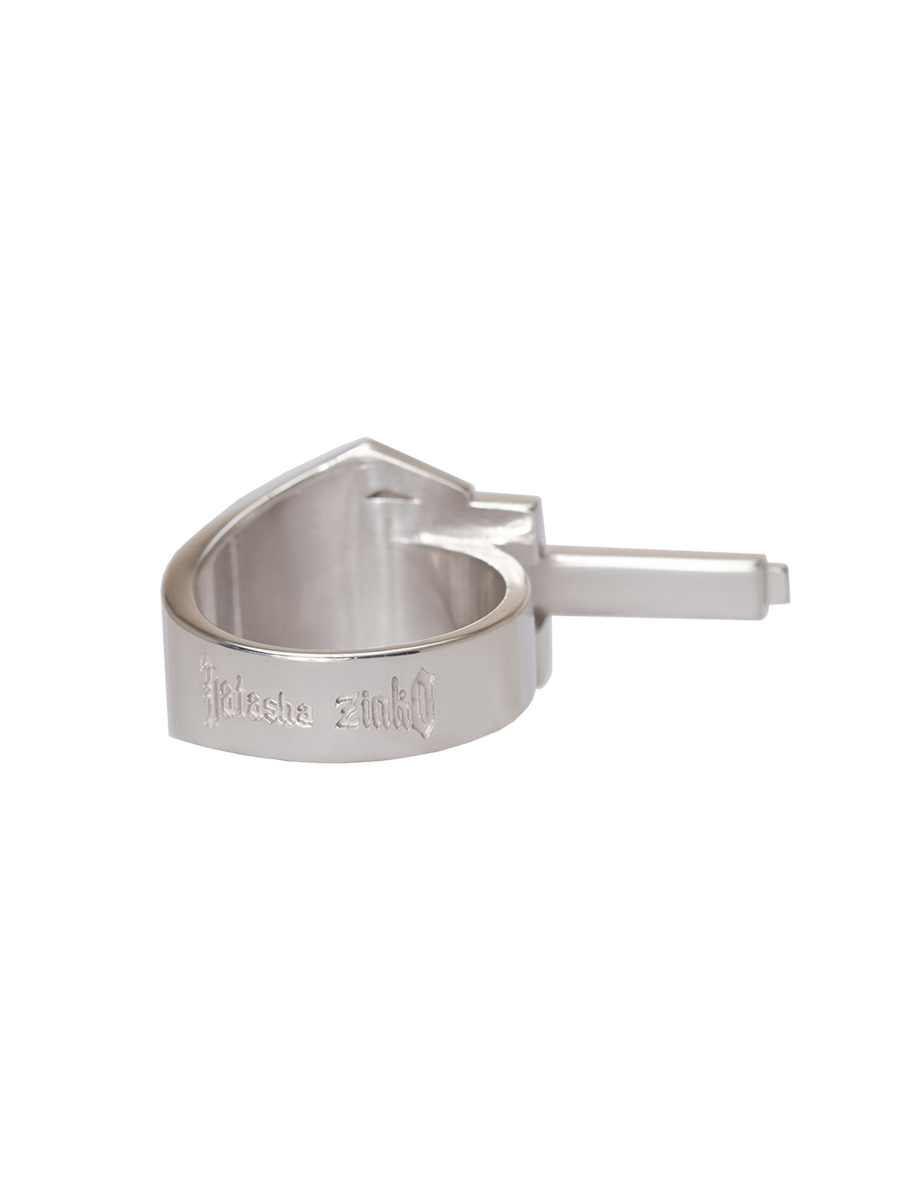 F*ck Middle Finger Ring Silver – NATASHA ZINKO