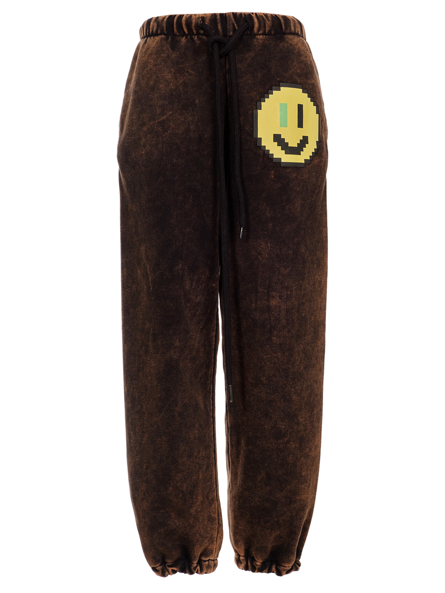 PIXEL SMILEY PRINT JOGGERS – NATASHA ZINKO