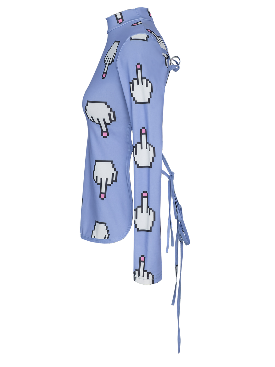 Pixel Middle Finger Top – NATASHA ZINKO